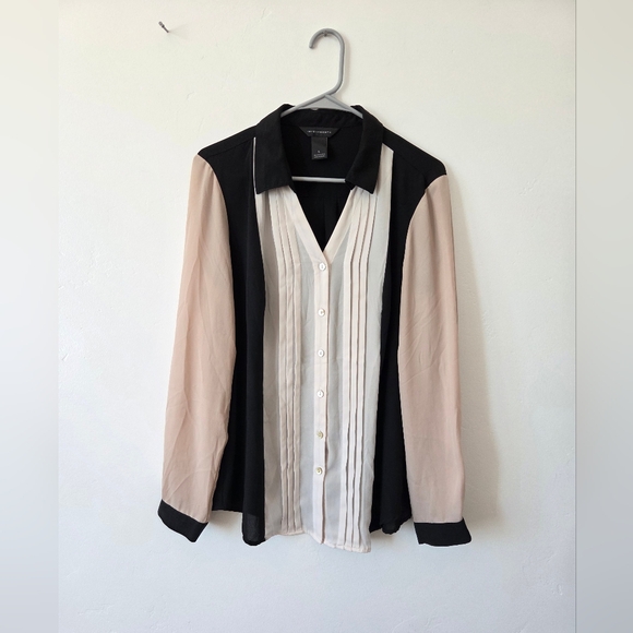Investments | Tops | Investments Colorblock Blouse Top Office Career ...